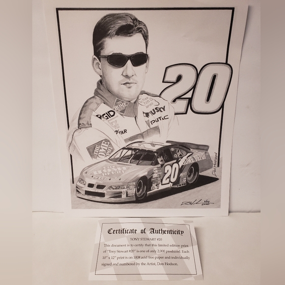 Nascar | Other | Tony Stewart 2 Limited Edition Print | Poshmark